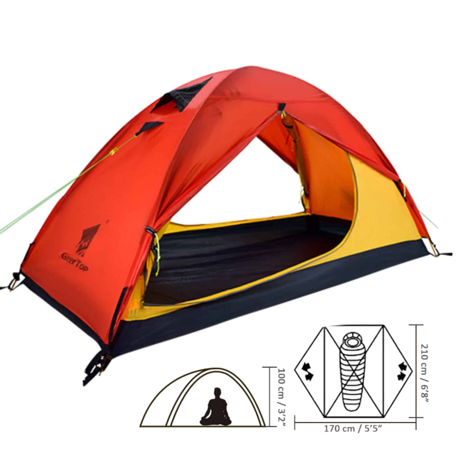 1 Person Waterproof Portable Camping Tents - CampGoose Find More ...